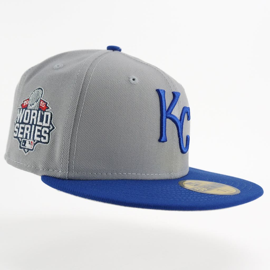 New Era Custom Exclusive Fitted Kansas City Royals Grey Alternate 2015 ...